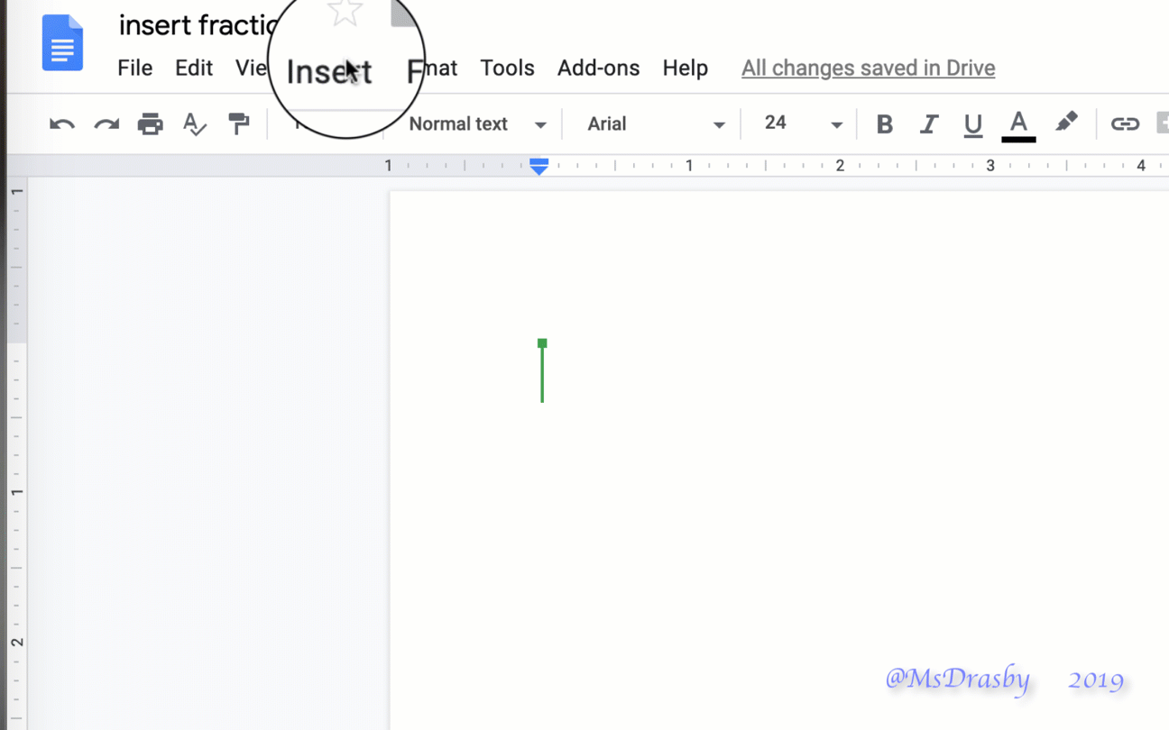 How To Write A Fraction In Google