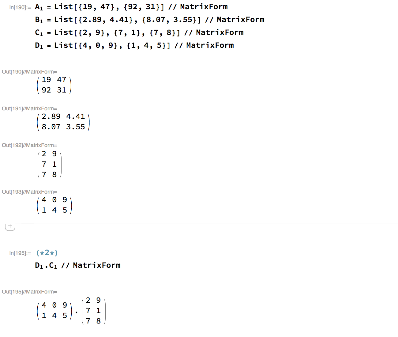 How To Write Matrix In